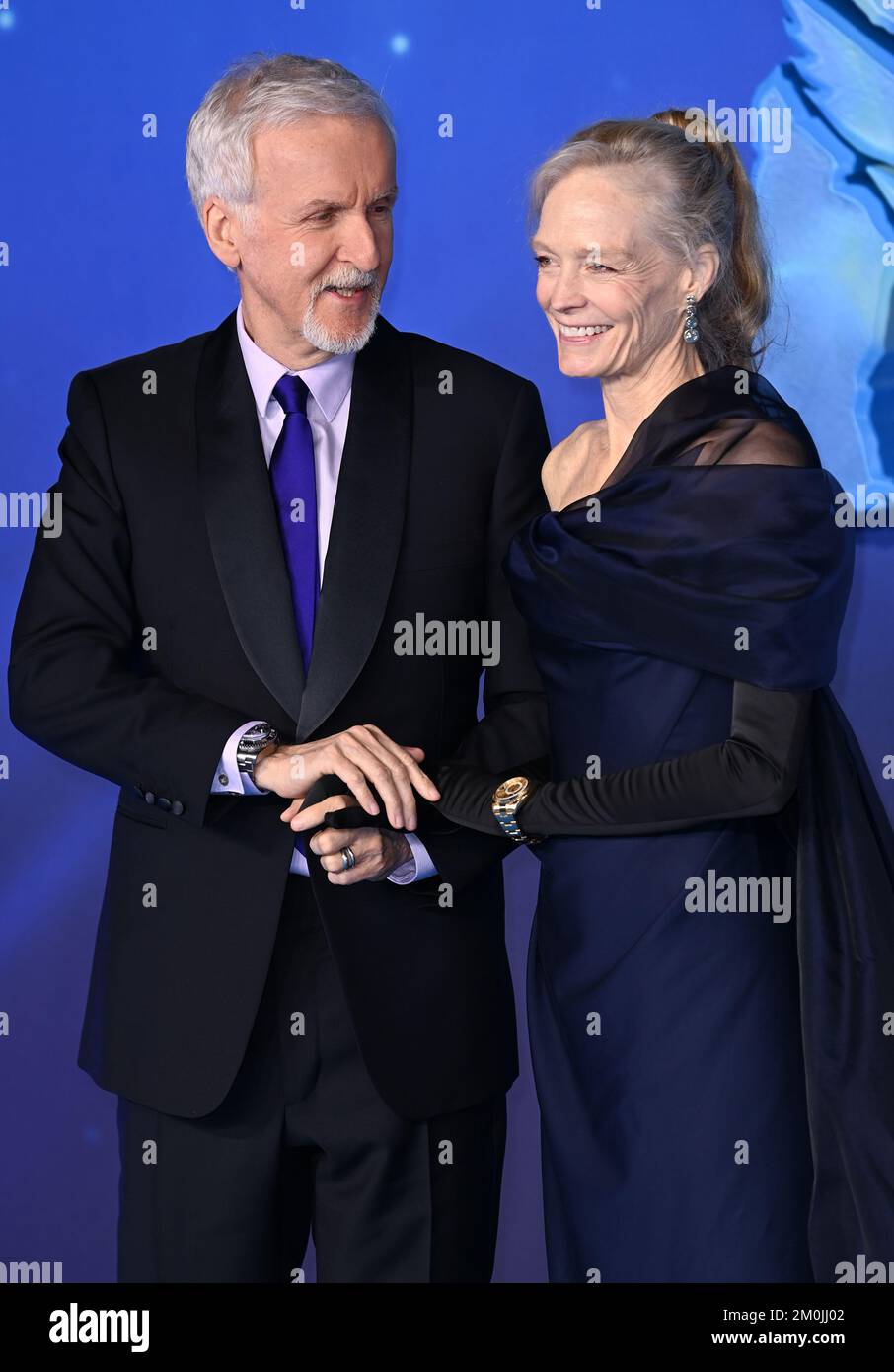 December 6th, 2022, London, UK. James Cameron and Suzy Amis Cameron ...