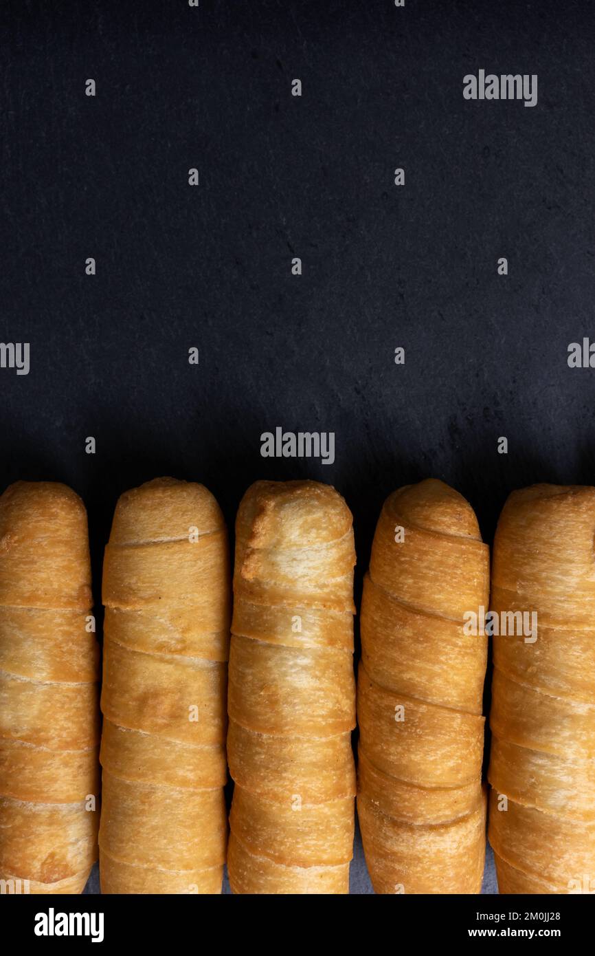 Tequenos venezuelan traditional street food snack from deep fried dough ...