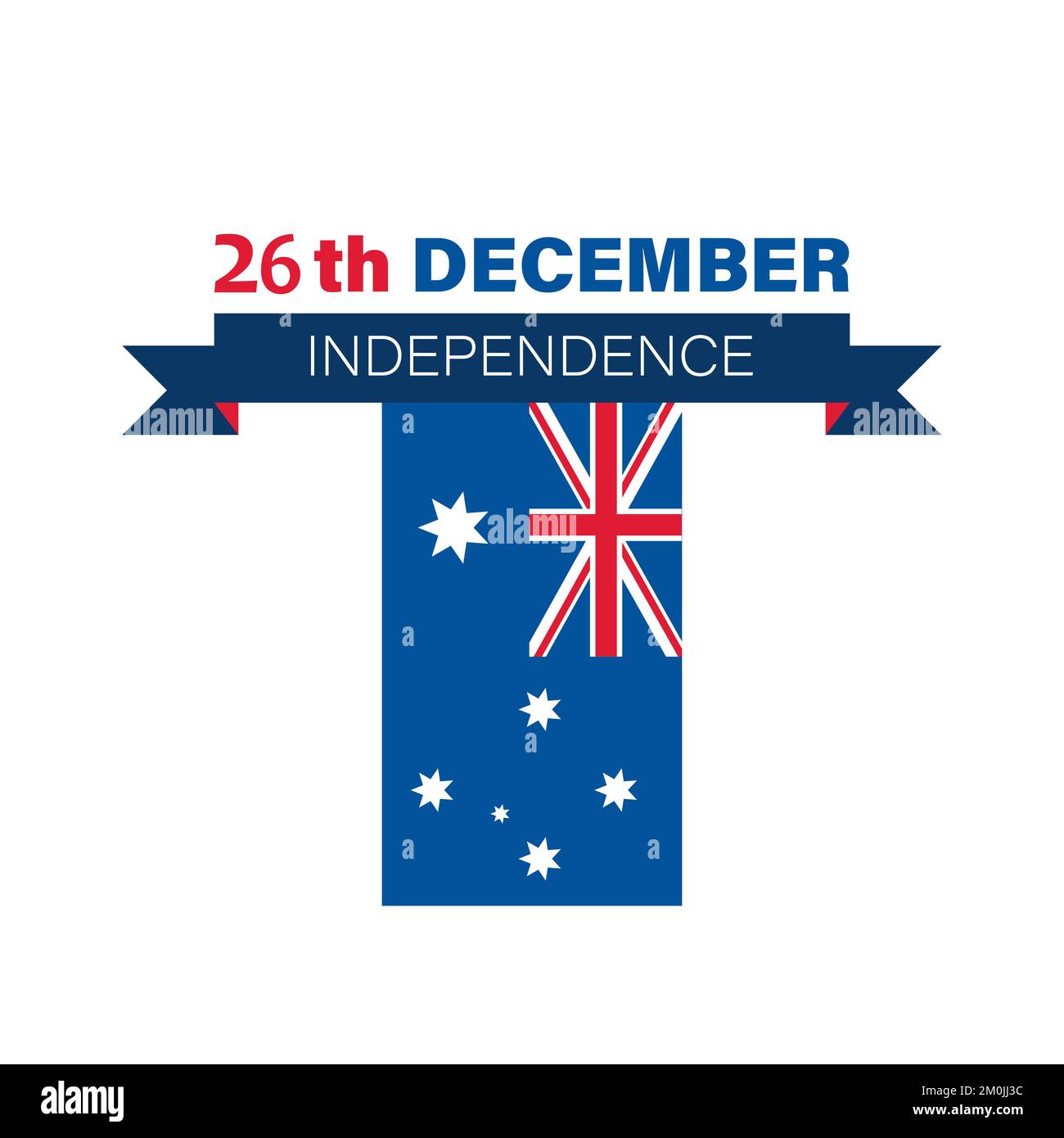 Illustration with flag of Australia. Independence Day Stock Vector ...