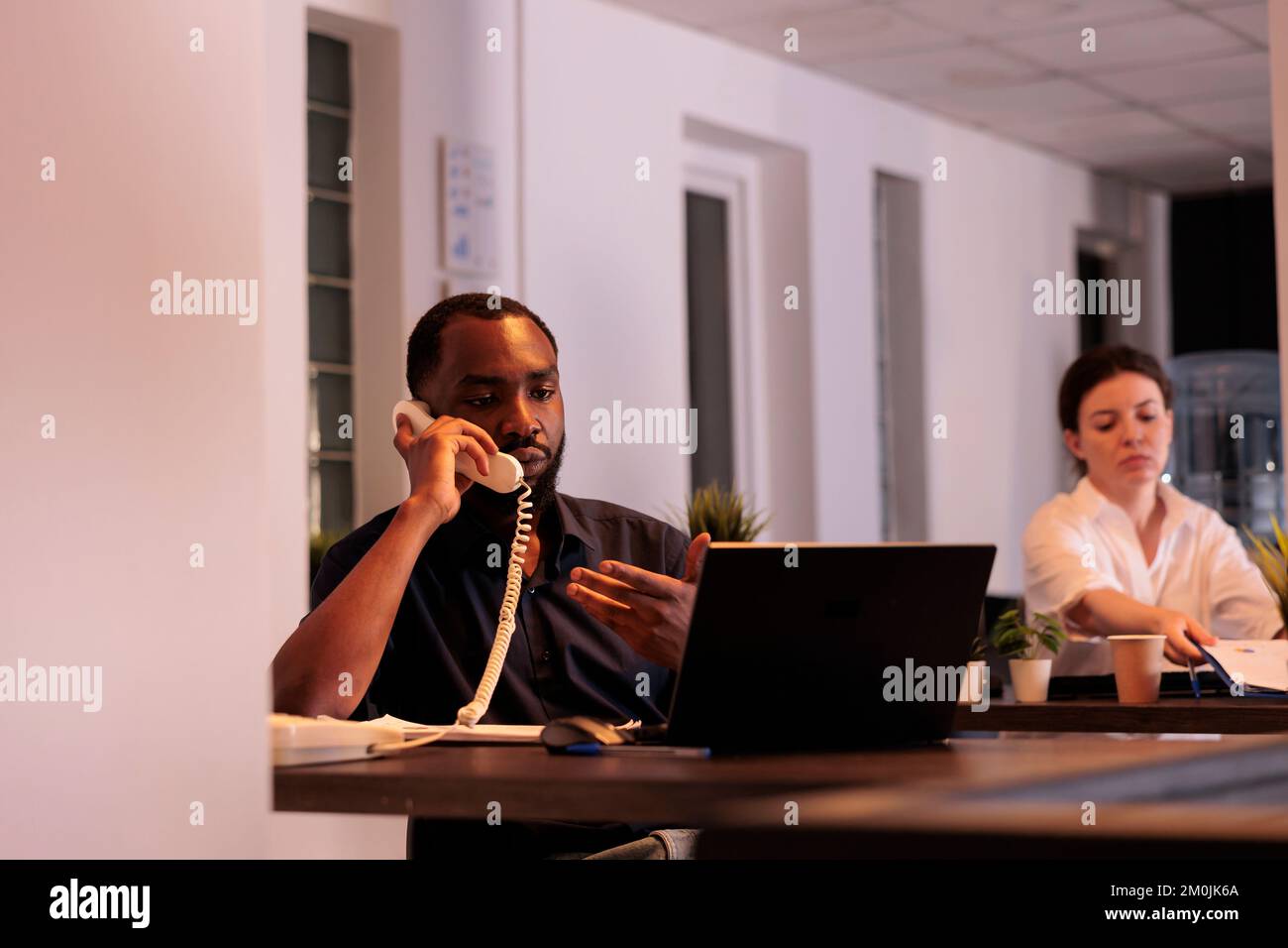 Man having phone call client hi-res stock photography and images - Alamy