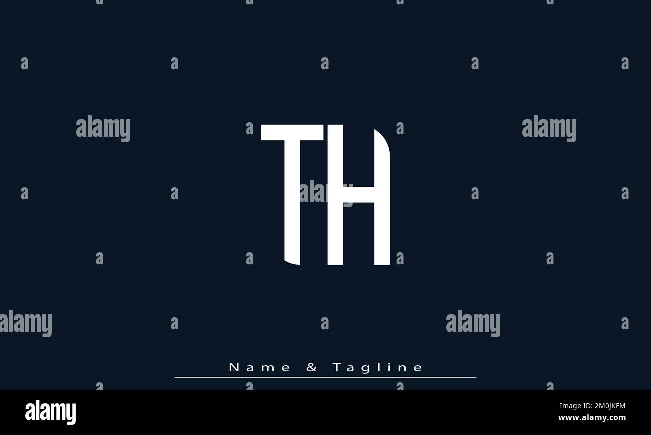 Alphabet letters Initials Monogram logo TH , HT Stock Vector Image ...