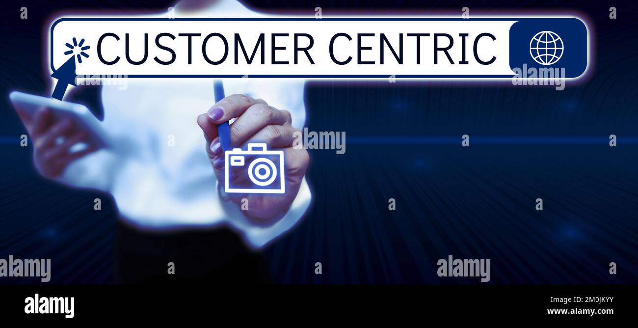 Inspiration showing sign Customer Centric. Business approach process of ...