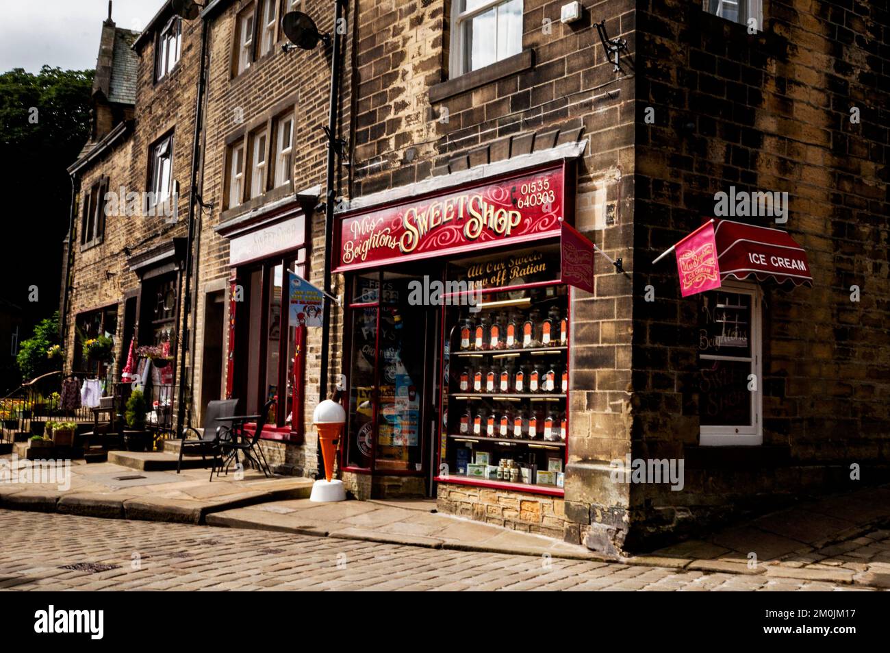 Sweet Shop in Haworth, West Yorkshire, England Stock Photo - Alamy