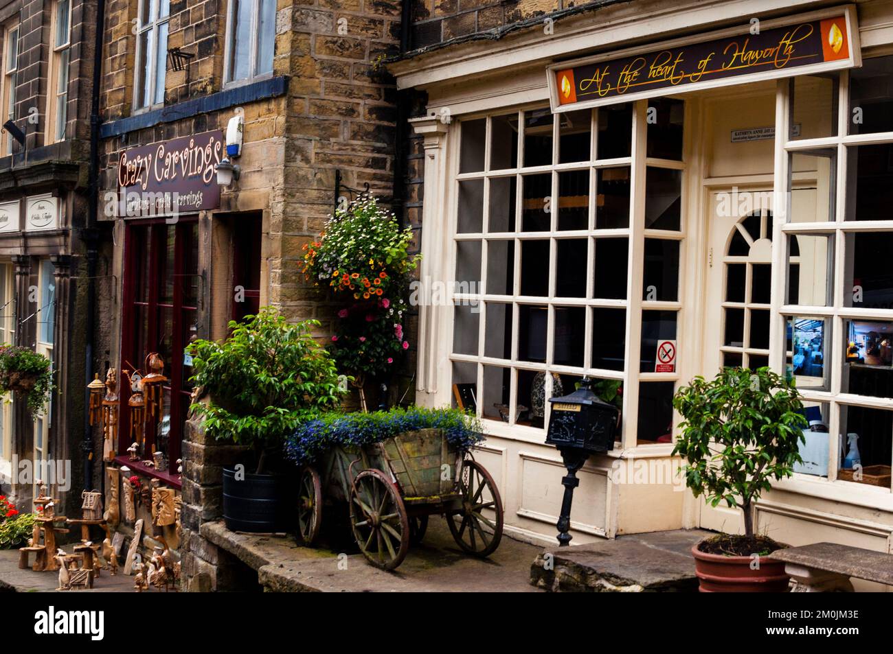 Haworth English village in Brontë Country Stock Photo - Alamy