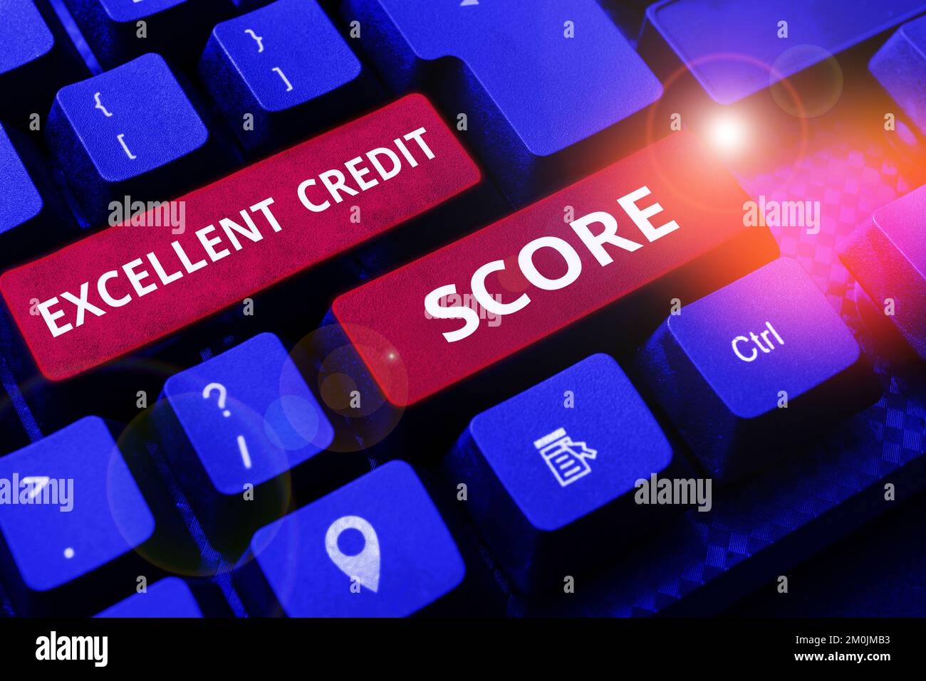 Text sign showing Excellent Credit Score. Concept meaning person's ...