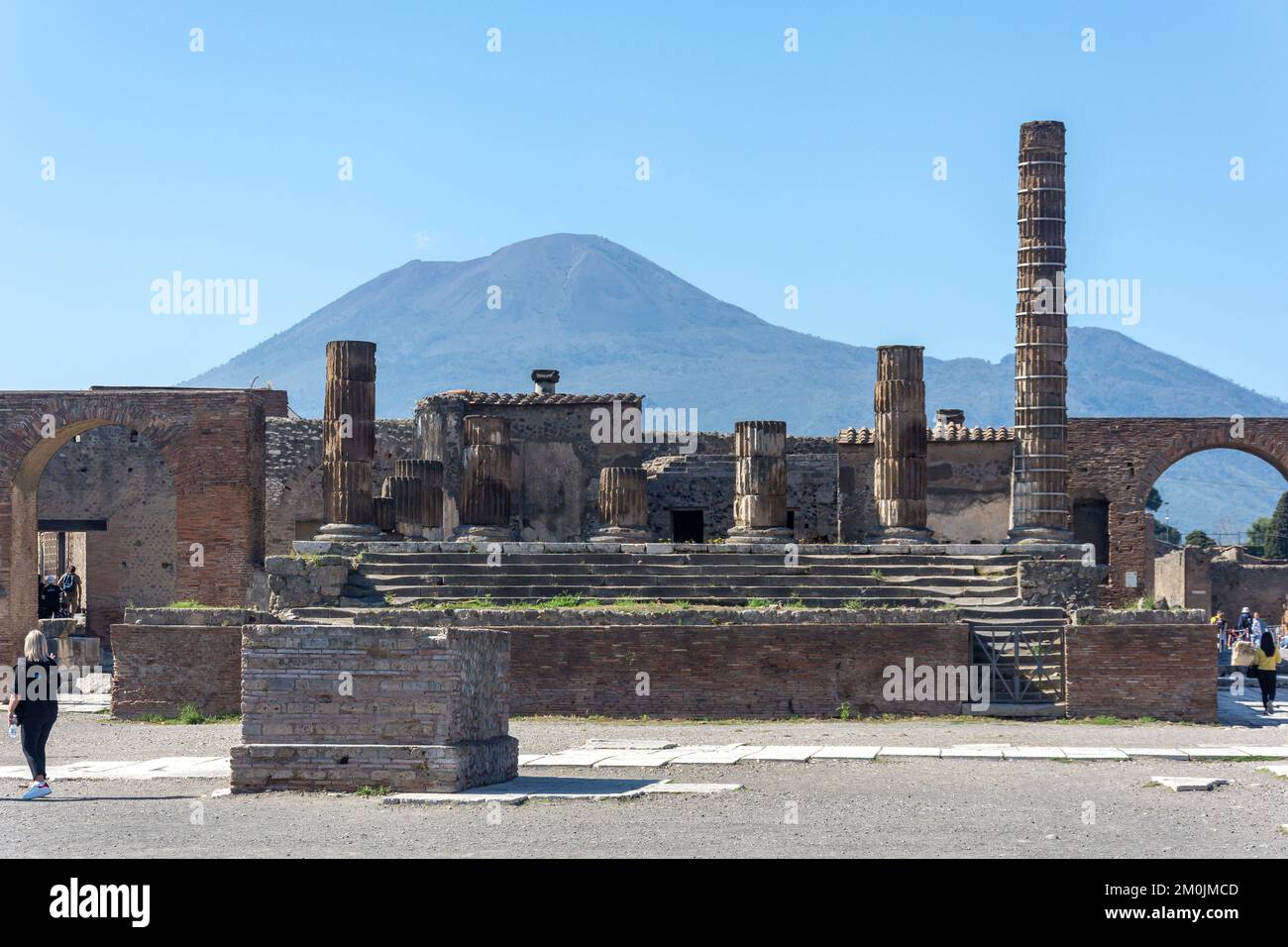 Mount Vesuvius from The Forum, Ancient City of Pompeii, Pompei ...