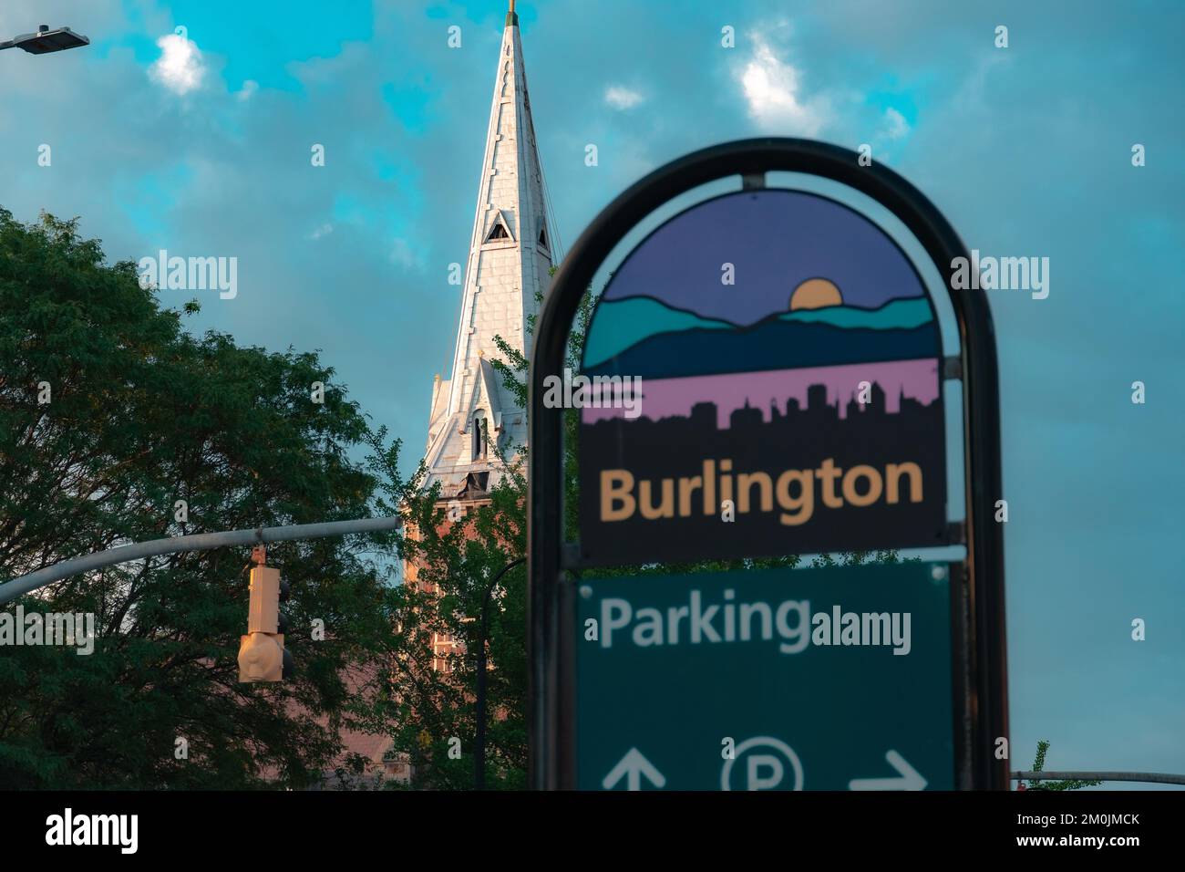 Burlington sign and parking hi-res stock photography and images - Alamy