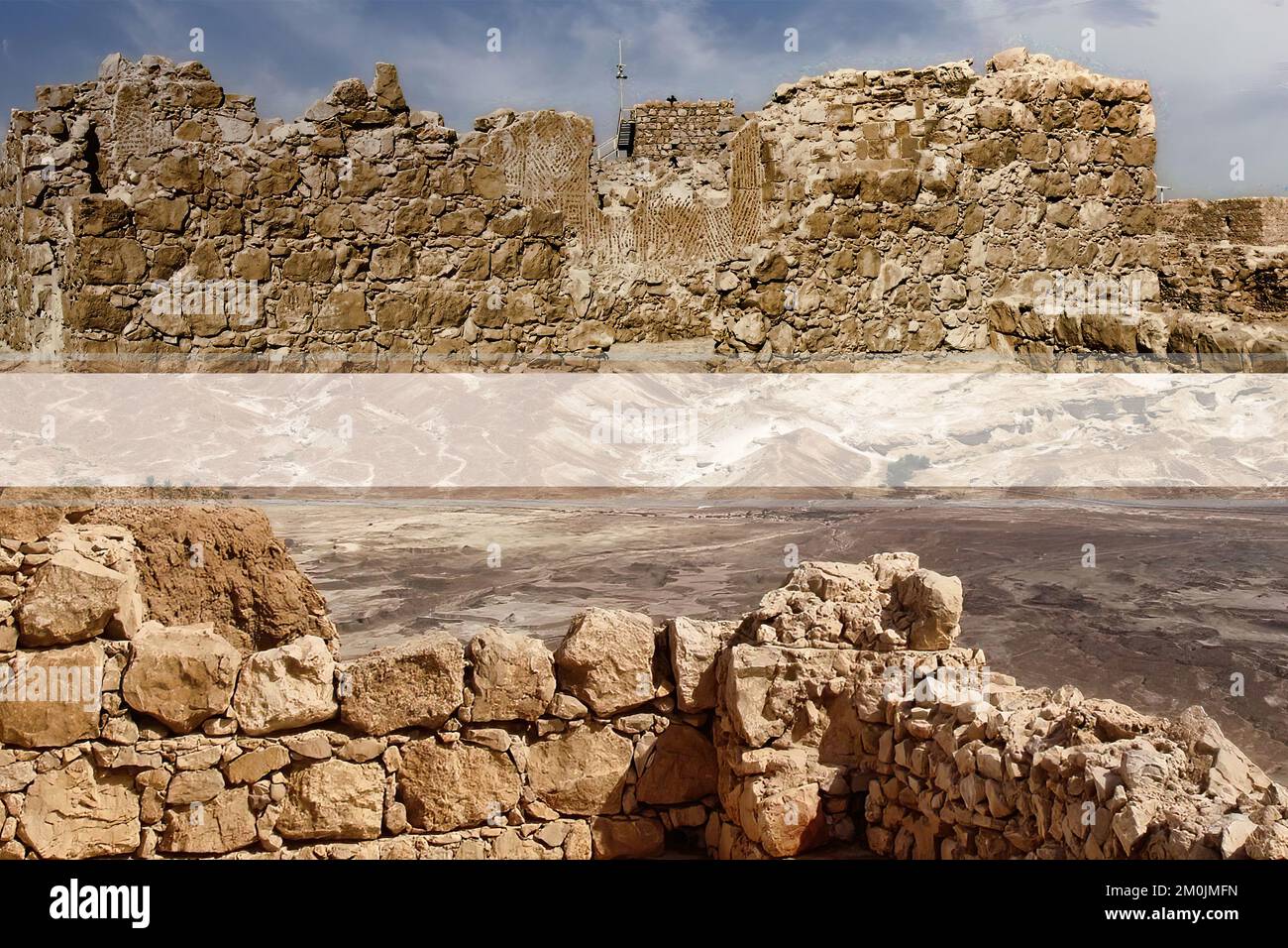 Masada is a fortification in Israel enclosing the ruins of the last ...