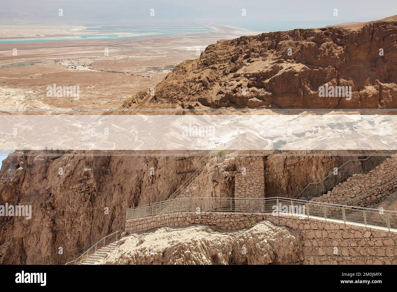 Masada is a fortification in Israel enclosing the ruins of the last ...
