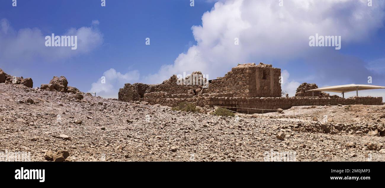 Masada is a fortification in Israel enclosing the ruins of the last ...