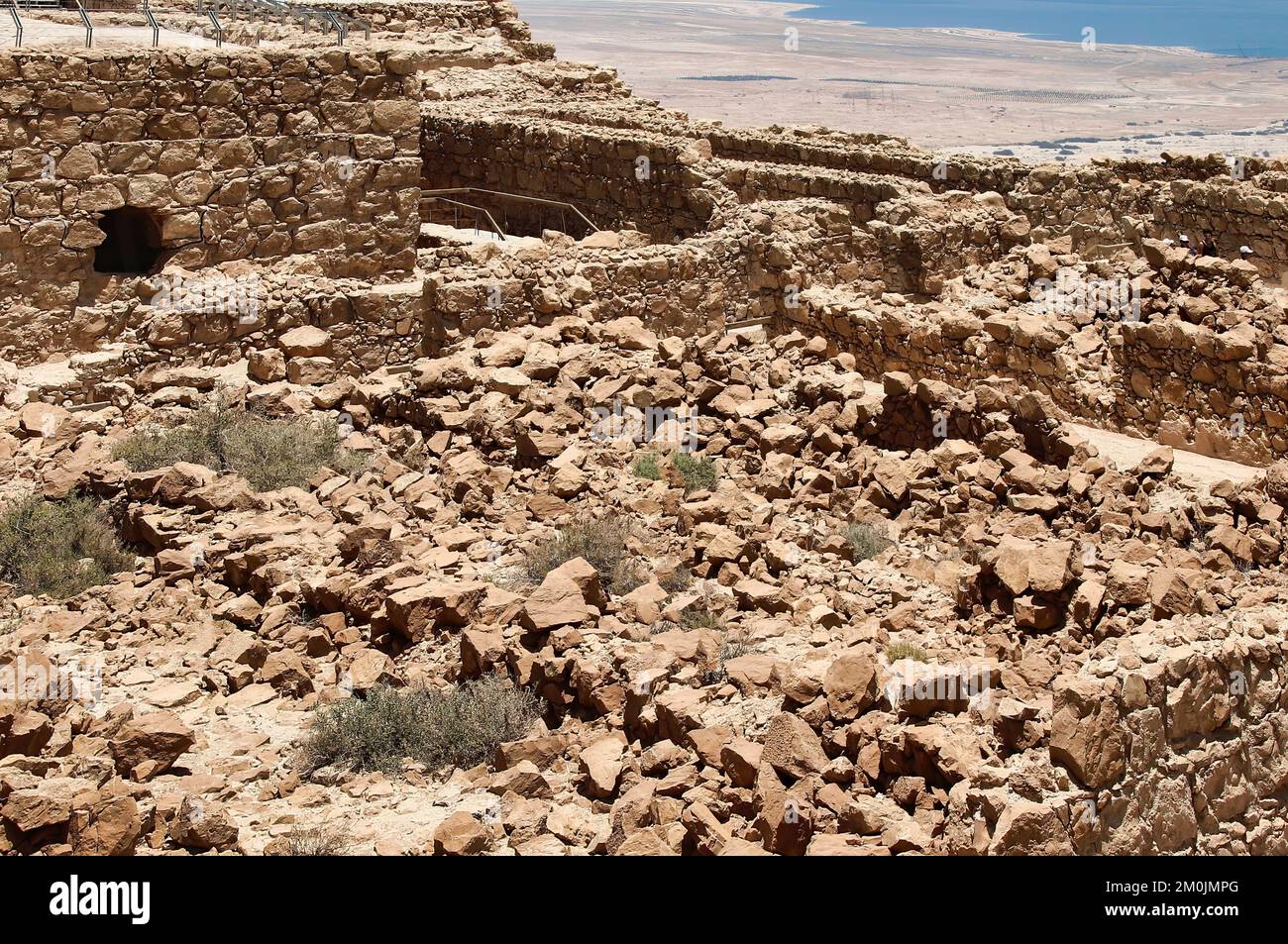 Masada is a fortification in Israel enclosing the ruins of the last ...