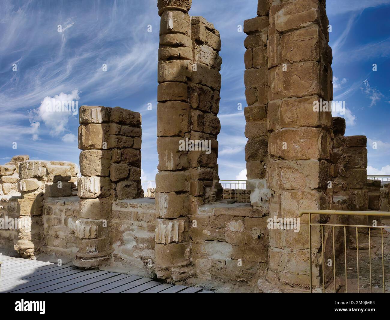 Masada is a fortification in Israel enclosing the ruins of the last ...