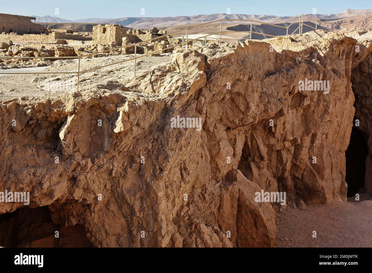 Masada is a fortification in Israel enclosing the ruins of the last ...