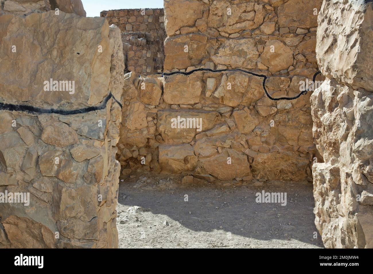 Masada is a fortification in Israel enclosing the ruins of the last ...