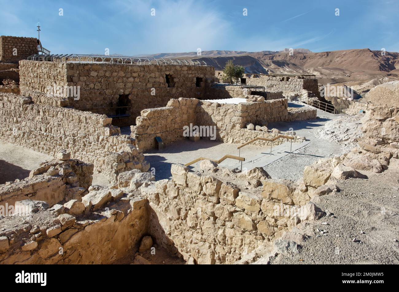 Masada is a fortification in Israel enclosing the ruins of the last ...