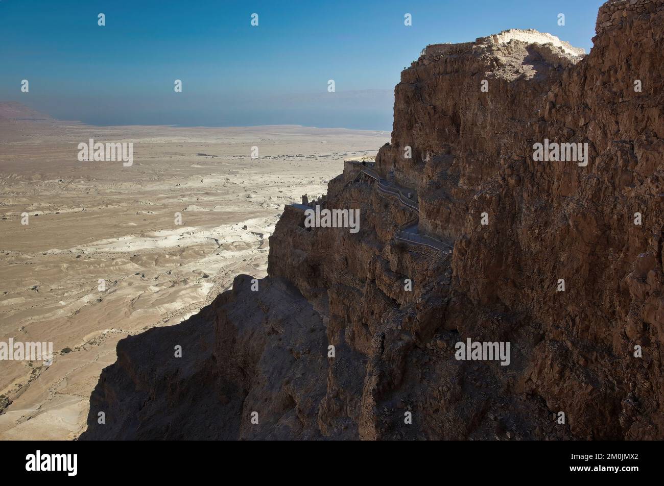 Masada is a fortification in Israel enclosing the ruins of the last ...