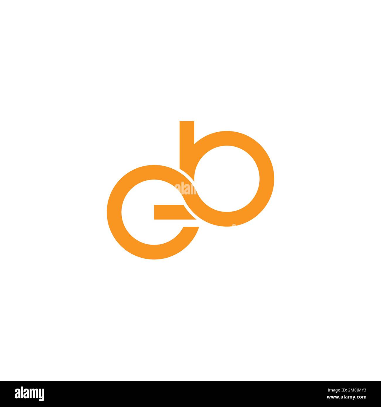 letter eb loop curve geometric logo vector Stock Vector Image & Art - Alamy