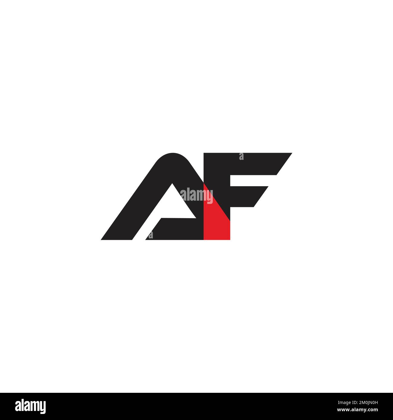 letter af linked colorful simple logo vector Stock Vector Image & Art ...