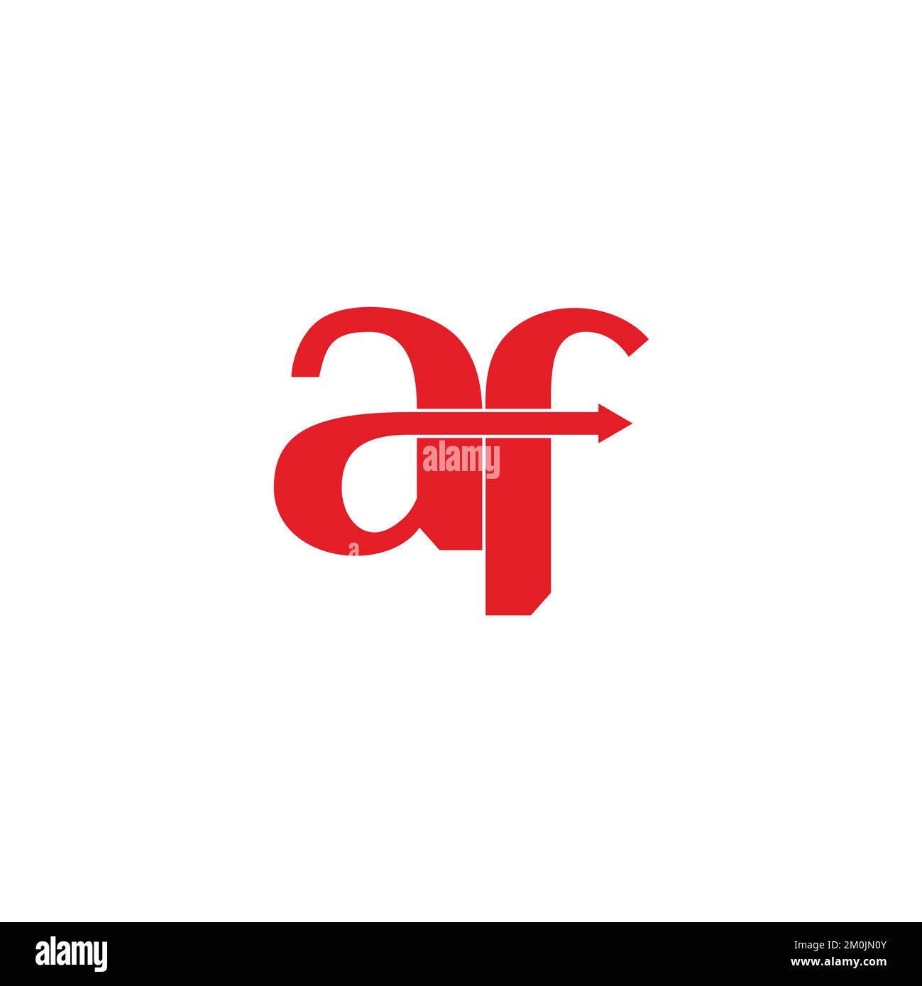 letter af motion arrow font logo vector Stock Vector Image & Art - Alamy