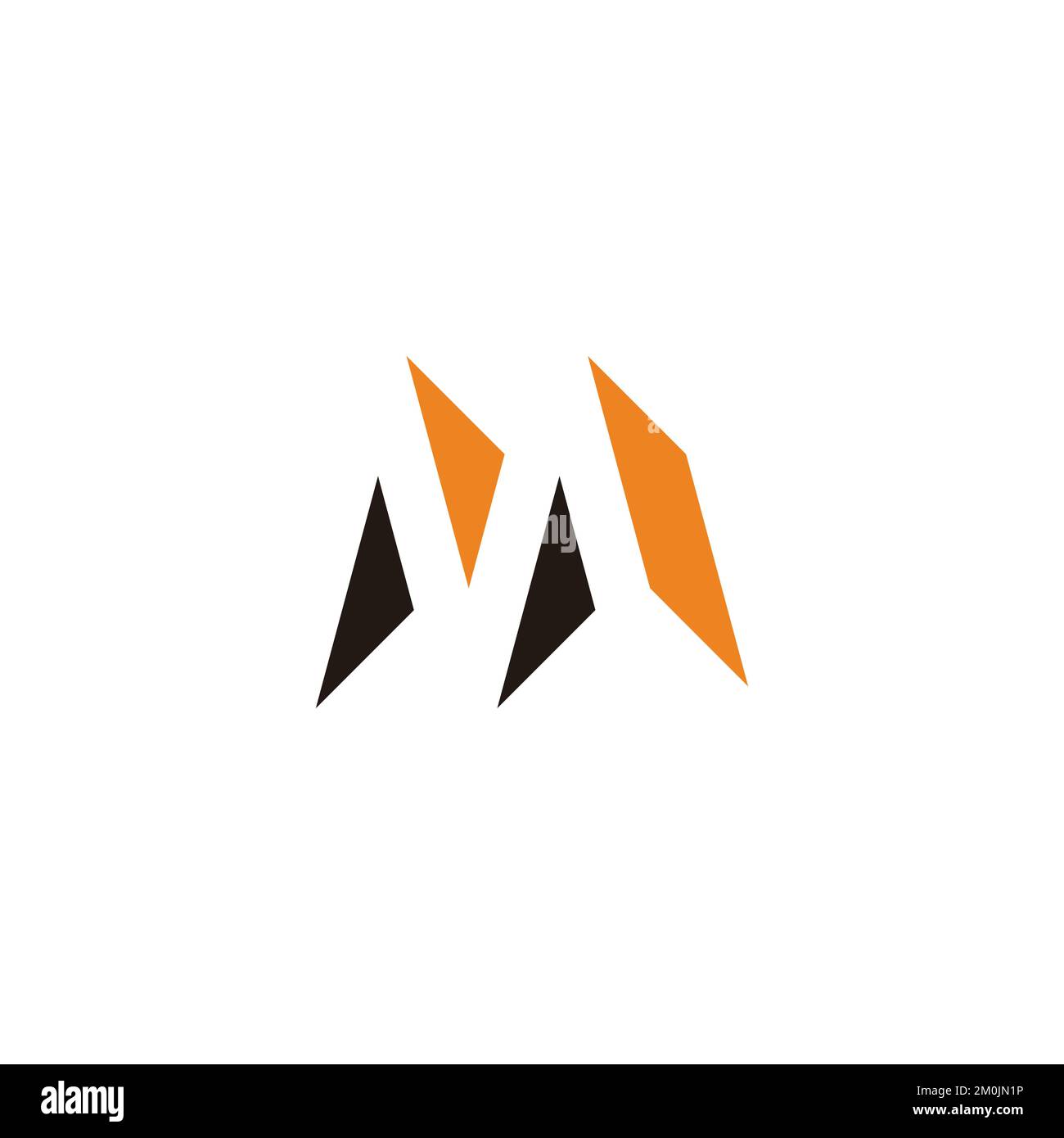 letter m shadow colorful 3d flat logo vector Stock Vector Image & Art ...