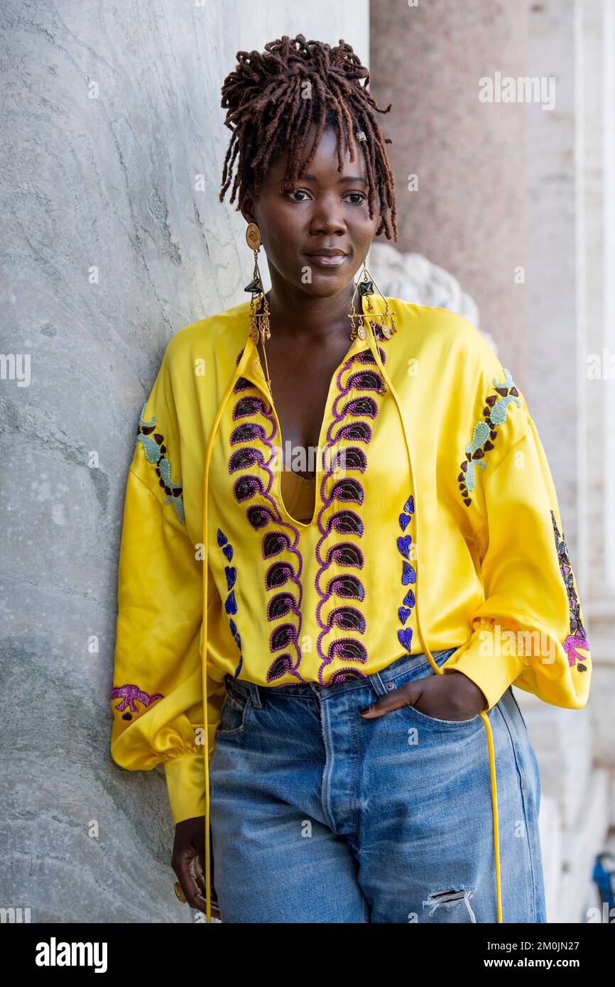 The French director, Alice Diop attends the ‘Saint Omer’ photocall in ...
