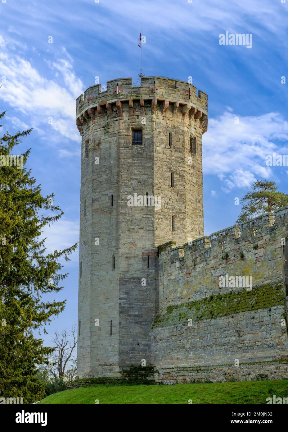Views of historic Warwick Castle, Warwickshire, England Stock Photo - Alamy