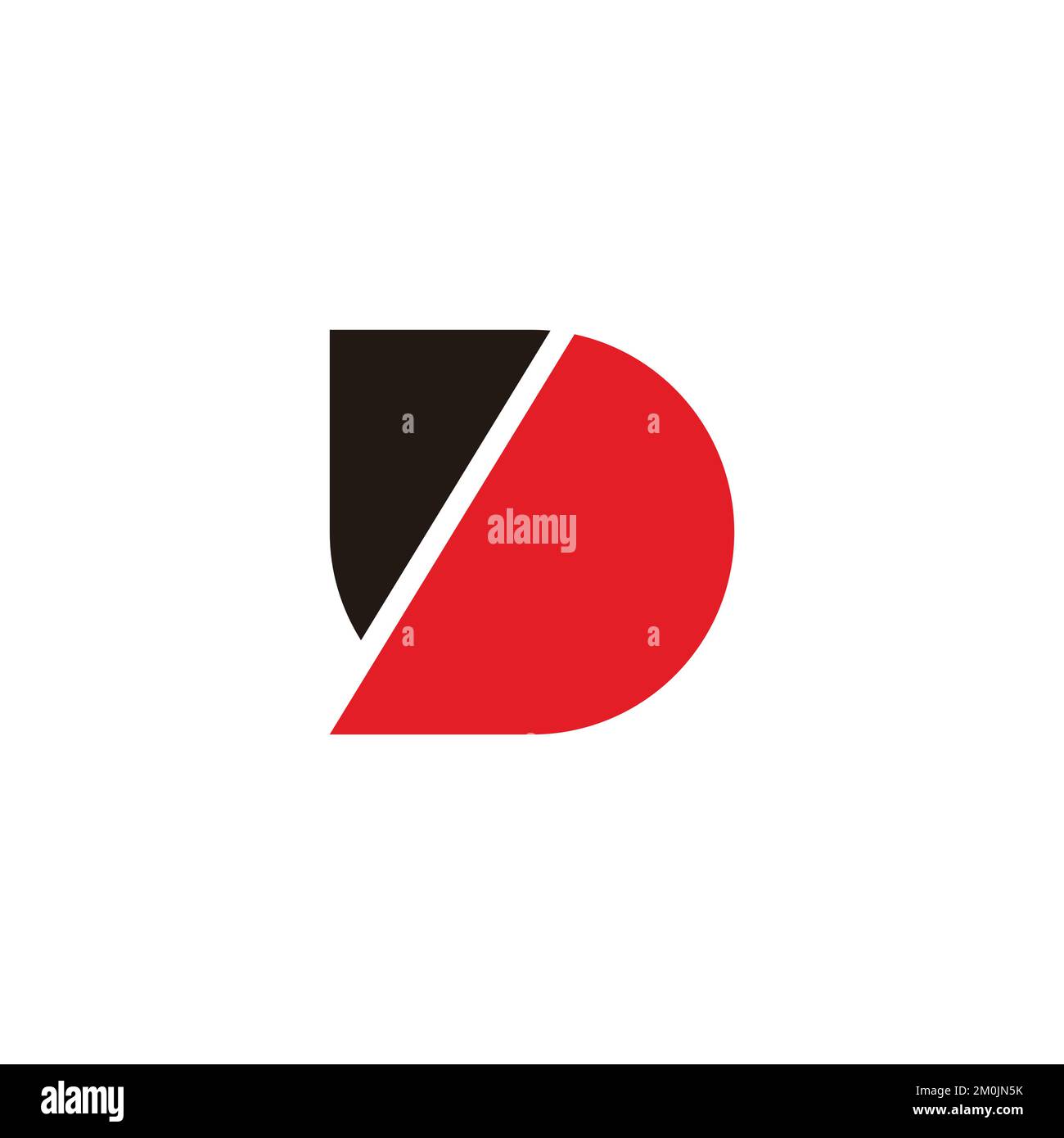 letter d colorful slice geometric logo vector Stock Vector Image & Art ...