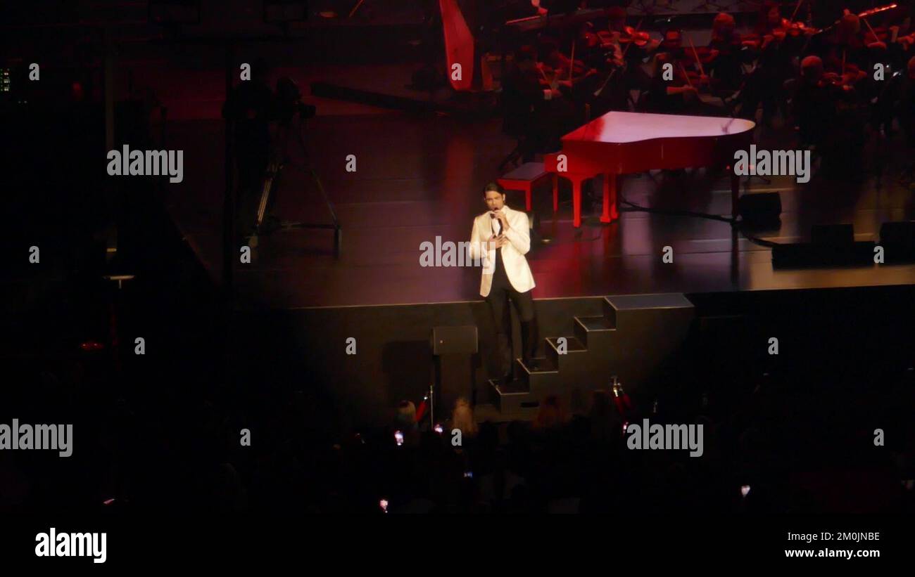Anaheim, California, USA 4th December 2022 Opera Singer Matteo Bocelli ...