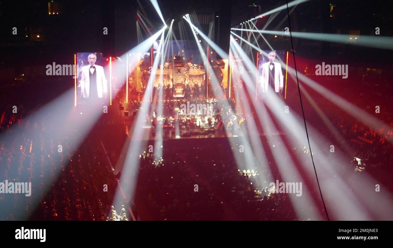 Anaheim, California, USA 4th December 2022 Opera Singer Andrea Bocelli ...