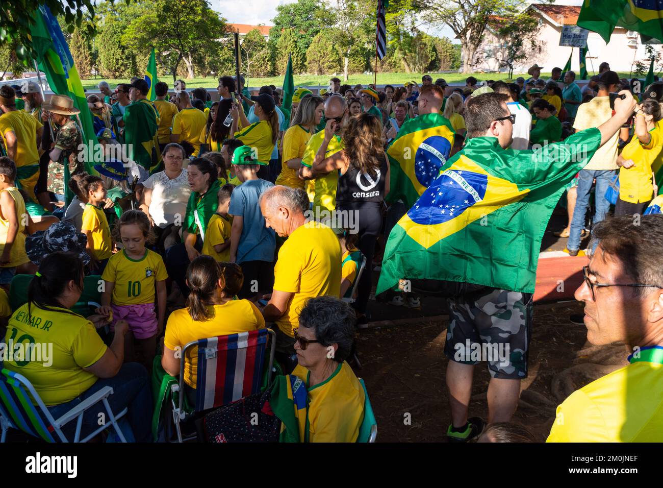 Campinas, SP, Brazil, November 15, 2022 - Popular mobilisation against ...