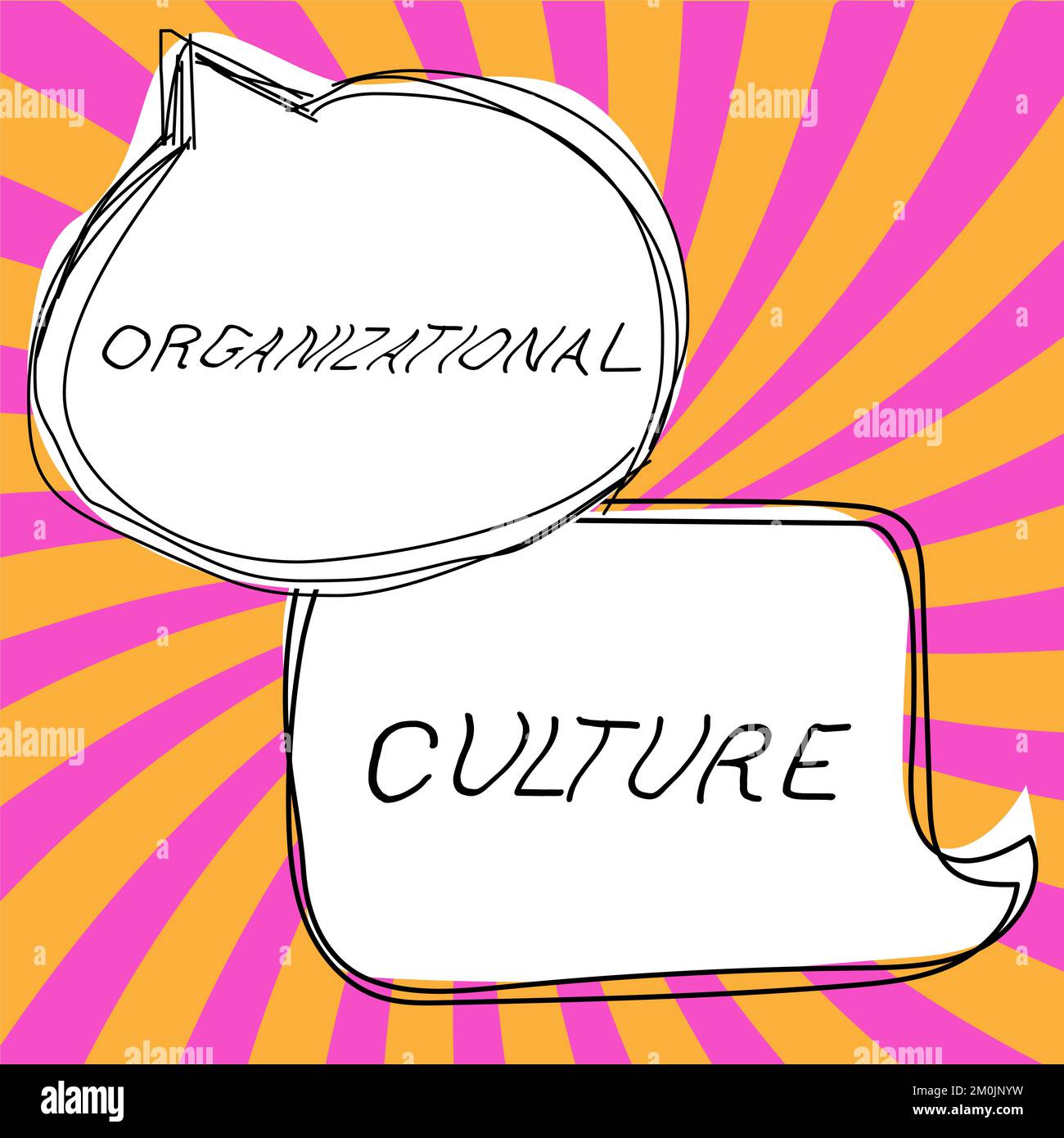 Hand writing sign Organizational Culture. Word Written on the study of ...
