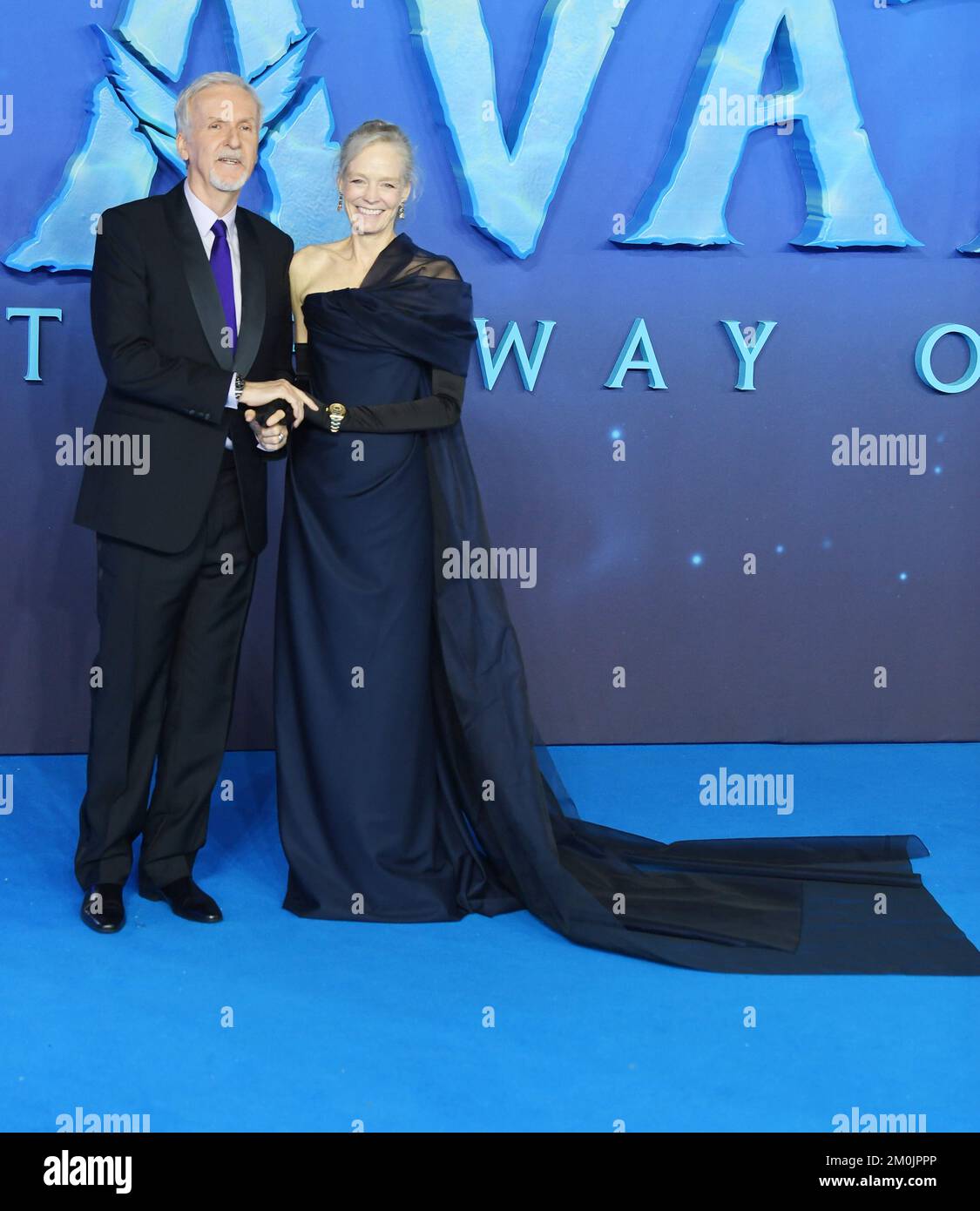 London, UK. 20th Feb, 2016. American director James Cameron and actress ...