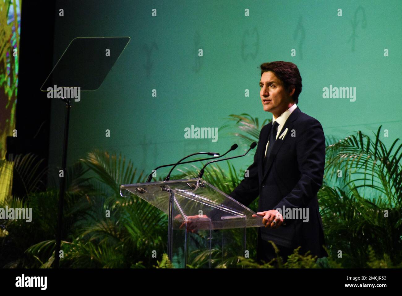 Prime Minister Justin Trudeau of Canada delivers remarks at the United ...