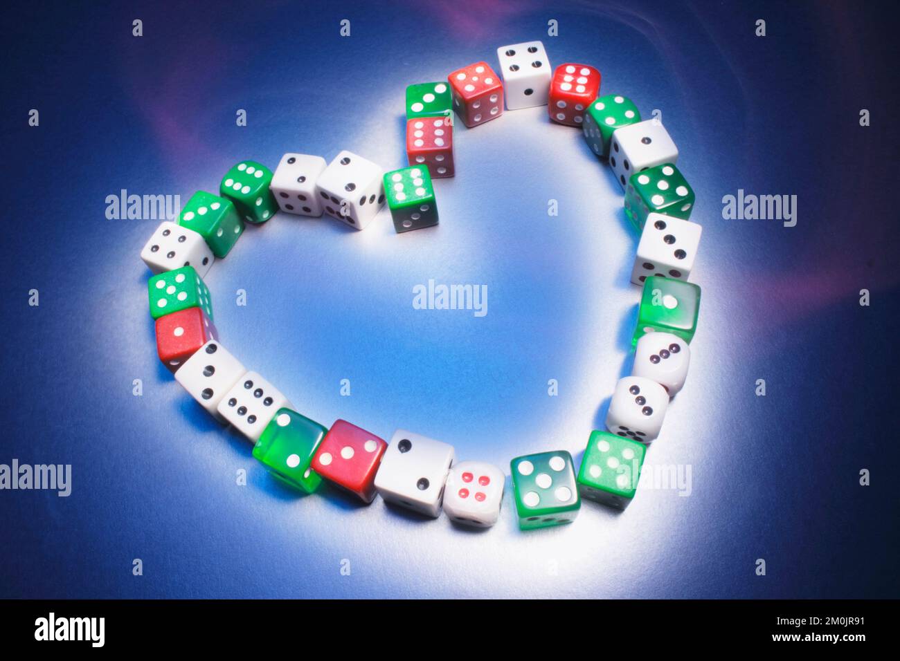 Dice with heart shape hi-res stock photography and images - Alamy
