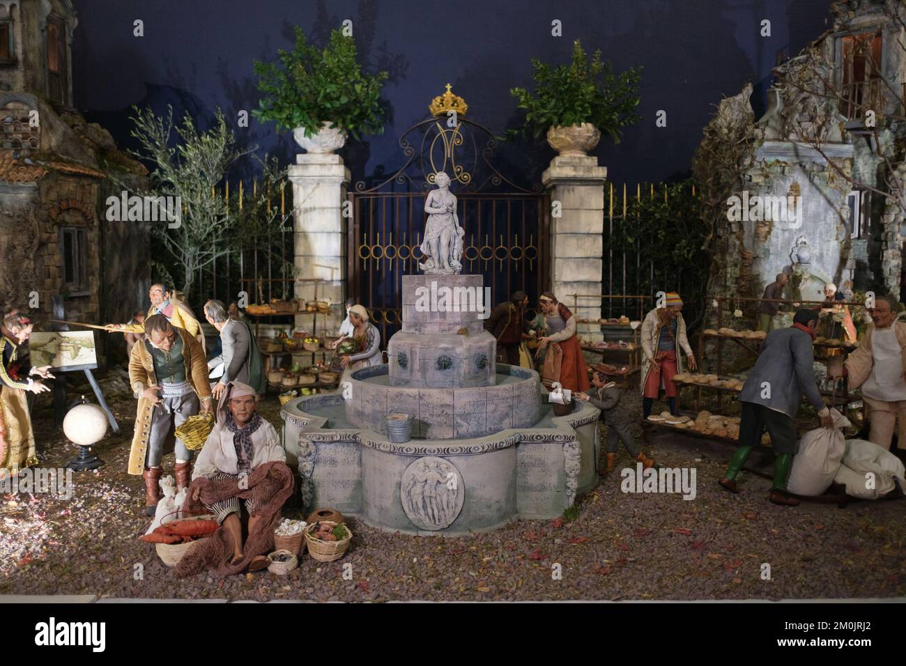 Several figures representing a scene from a market are shown in the ...