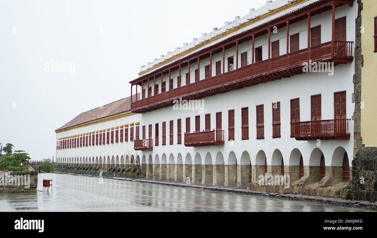 Record rain in Cartagena, Colombia Stock Photo - Alamy