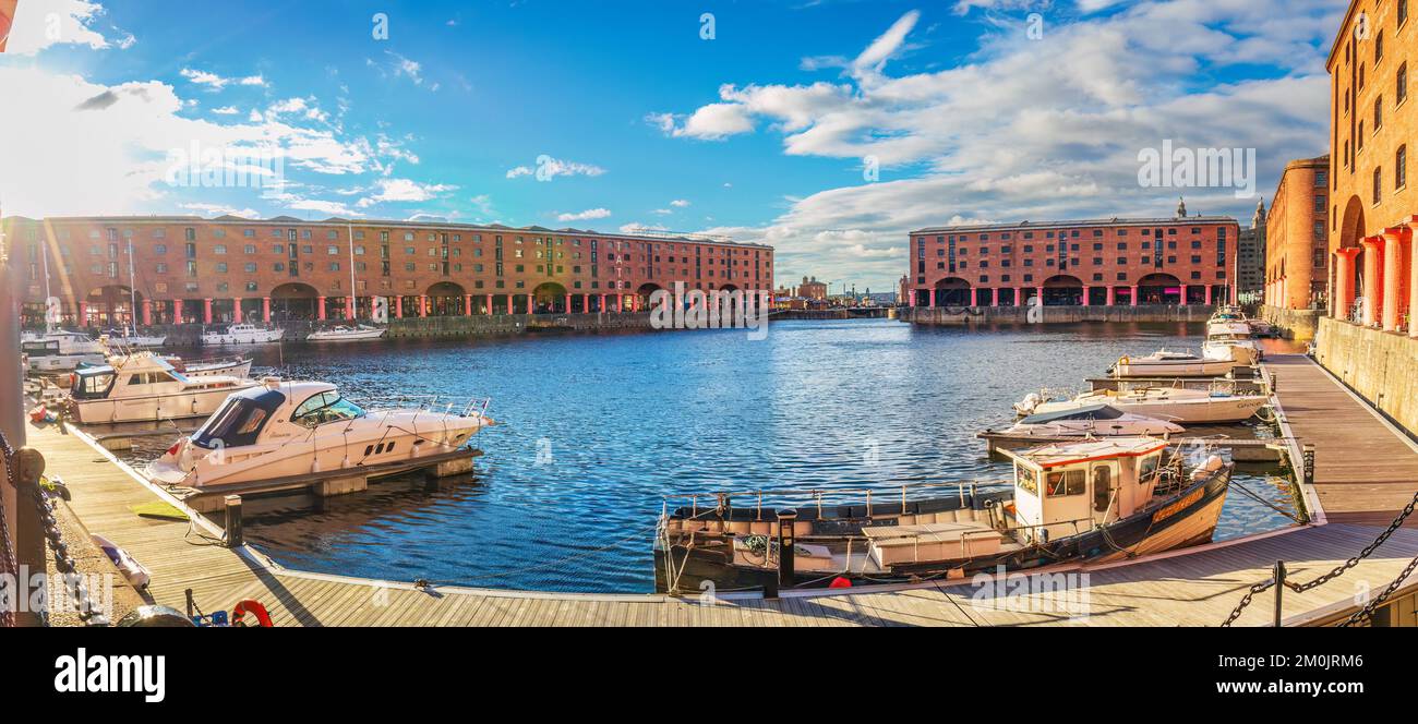 Albert dock view in Liverpool during day time England United Kingdom ...