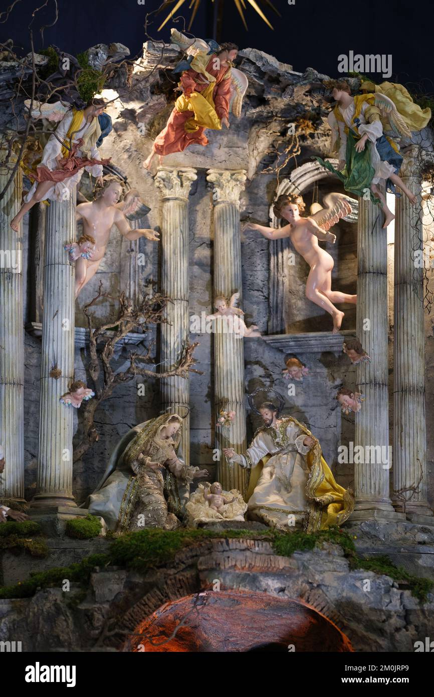 Madrid, Spain. 05th Dec, 2022. Several figures representing a scene of ...