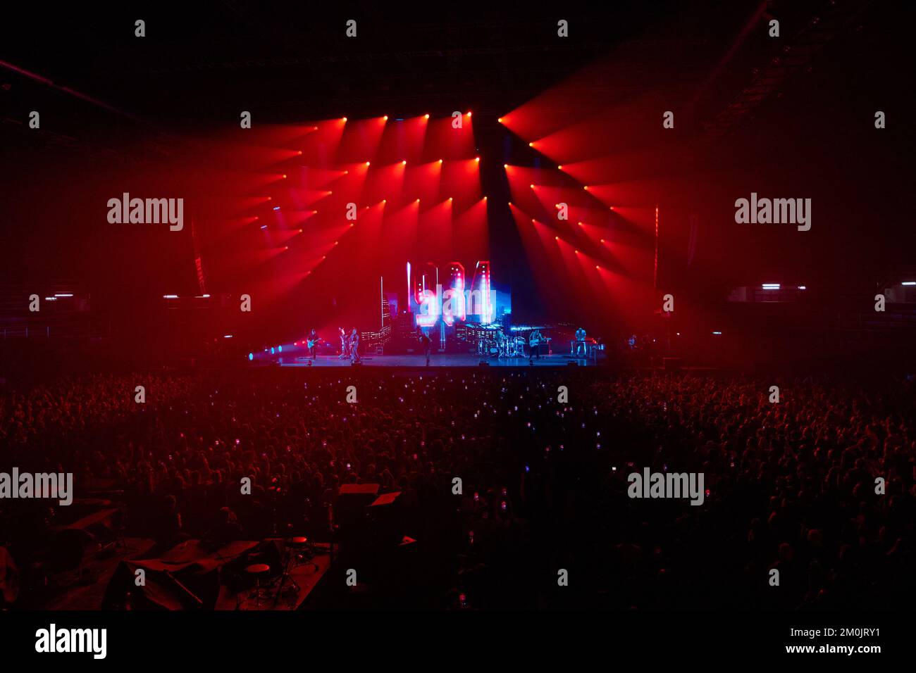 Salmo during the Italian singer Music Concert Salmo - Flop Tour 2022 on ...