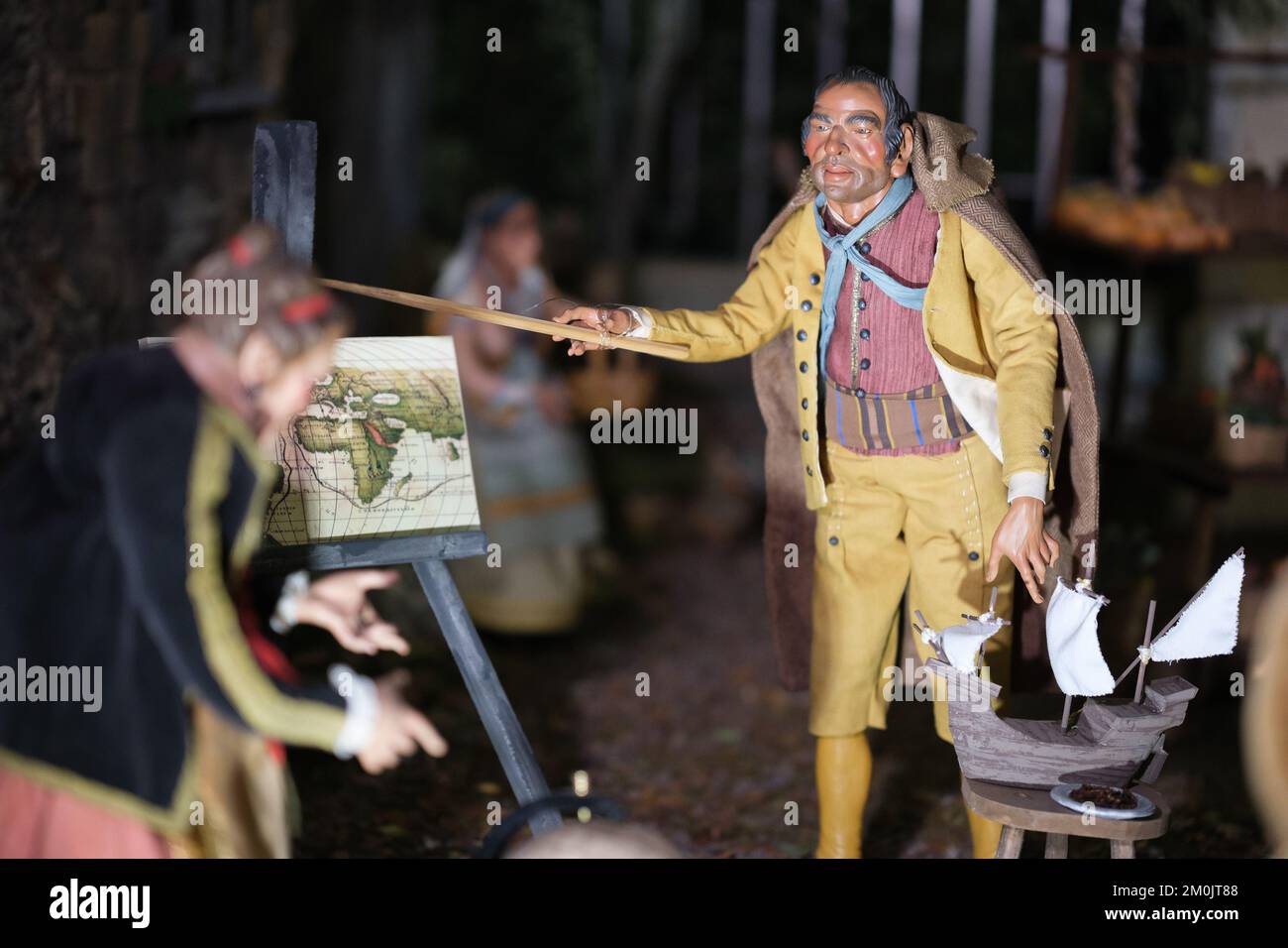 Madrid, Spain. 6th Dec, 2022. A figure representing a scene of a ...