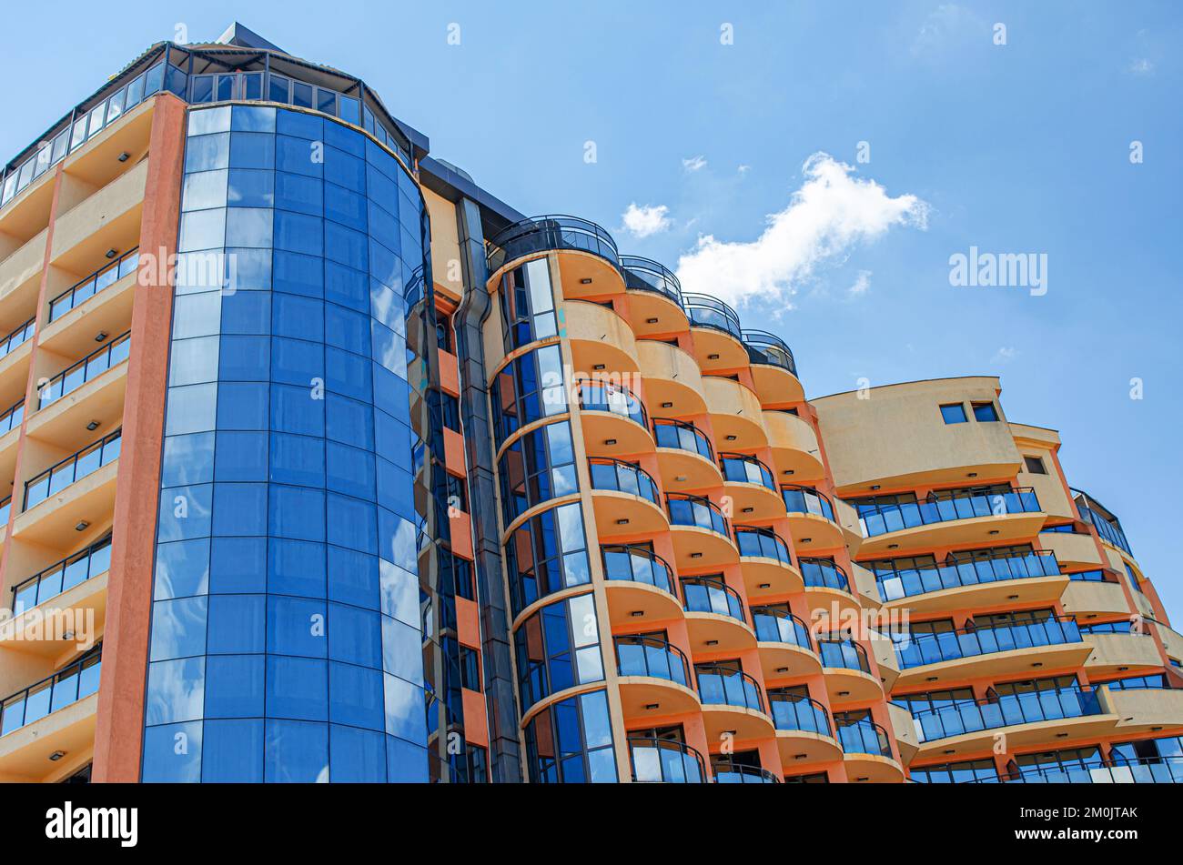Element of a residential multi-storey building Stock Photo - Alamy