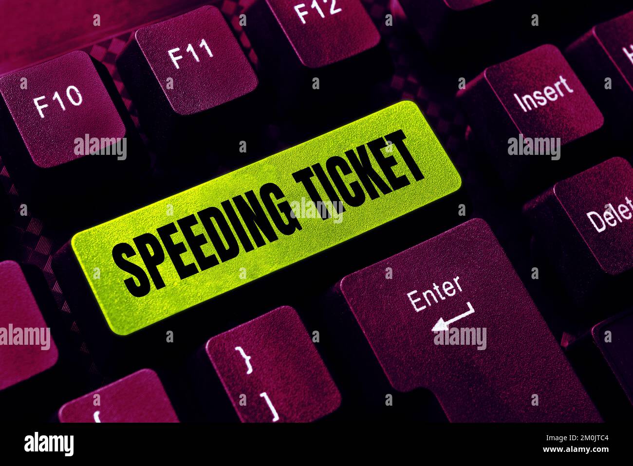 Text sign showing Speeding Ticket. Word for psychological test for the ...