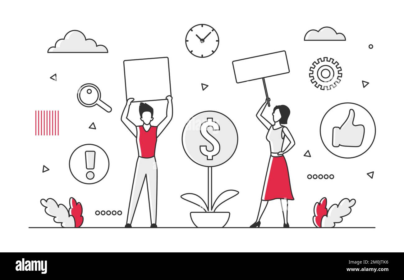 Business project pilot. New startup idea, strategic management vector ...