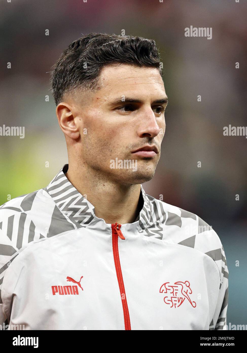 AL DAAYEN - Fabian Schar of Switzerland during the FIFA World Cup Qatar ...