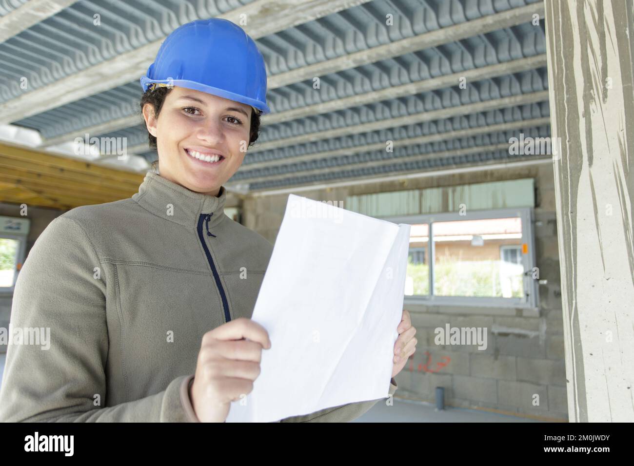 leasant attractive young architect holding plan Stock Photo - Alamy leasant attractive young architect holding plan Stock Photo - Alamy