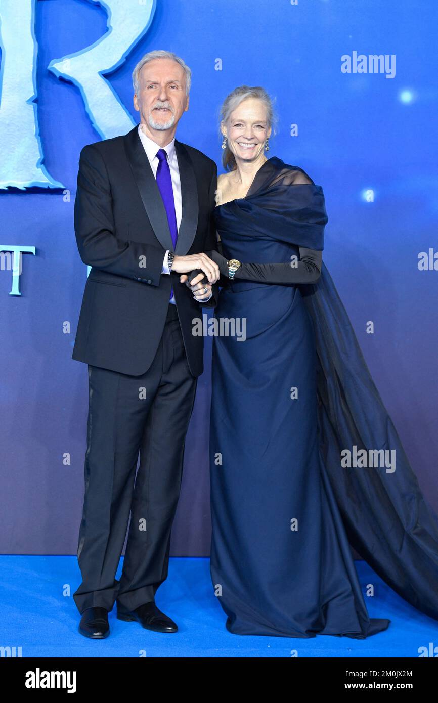 James Cameron and Suzy Amis Cameron attending the Avatar: The Way Of ...