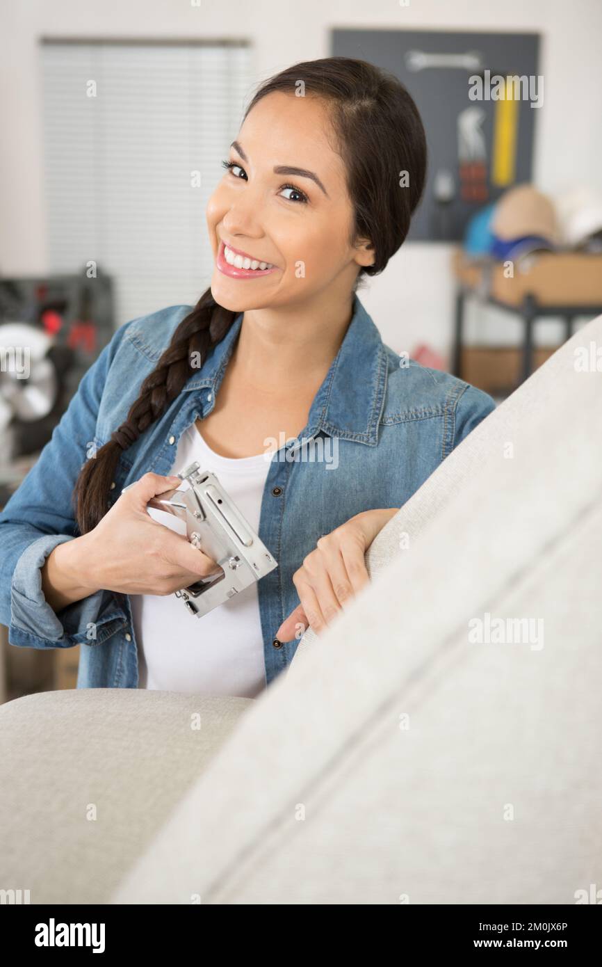 Using a stapler hi-res stock photography and images - Alamy