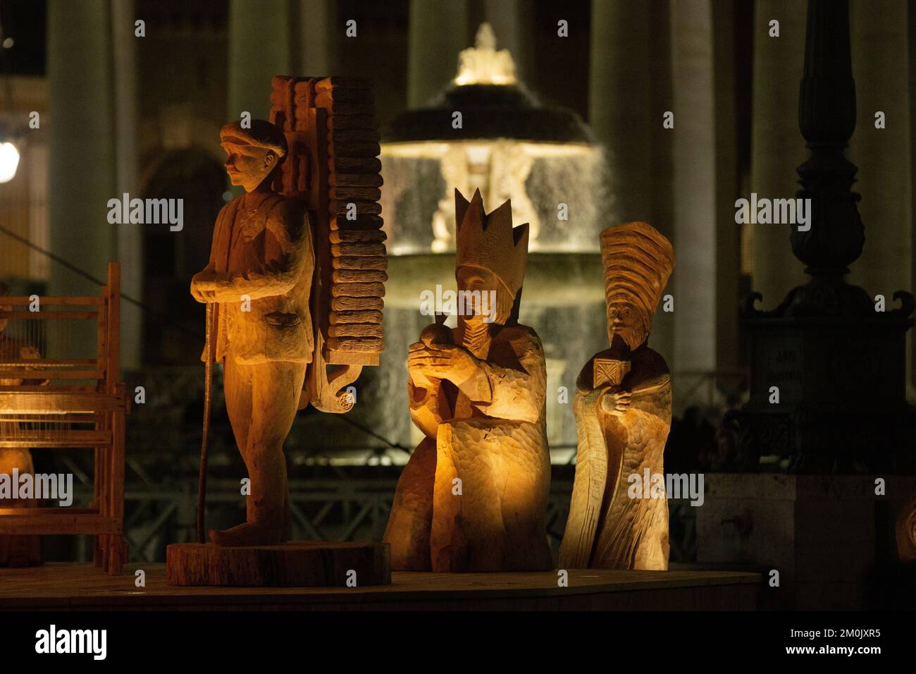 Rome, Italy. 6th Dec, 2022. Detail of nativity scene in St. Peter's ...