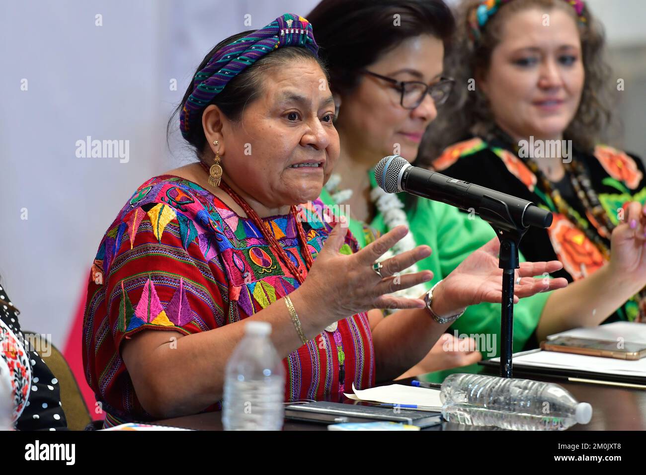 December 06 in Toluca, Mexico : Rigoberta MenchÃº Tum, activist and Nobel Peace Prize Laureate ...