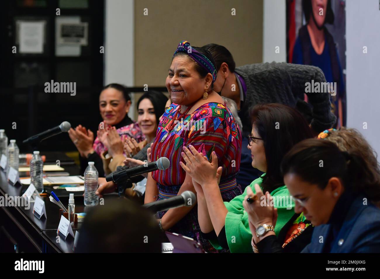 December 06 in Toluca, Mexico : Rigoberta MenchÃº Tum, activist and Nobel Peace Prize Laureate ...